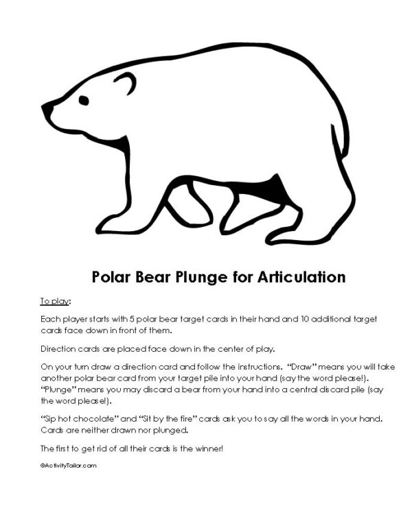 Polar Bear Plunge! - Activity Tailor