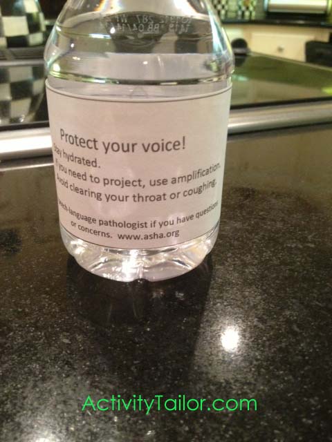 BHSM Water Bottle Wrappers - Activity Tailor