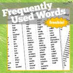 High Frequency Word List for Articulation Therapy - Activity Tailor