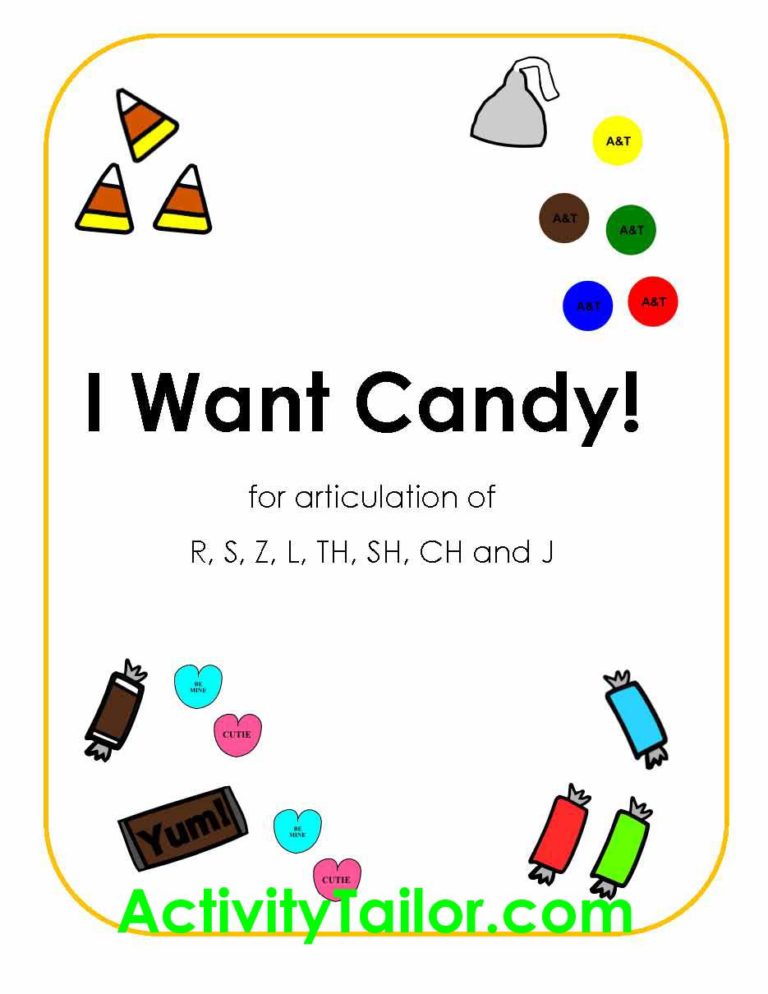 I Want Candy! - Activity Tailor