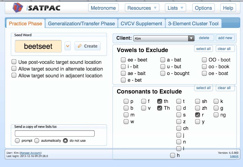 SATPAC (Systematic Articulation Training Program Accessing Computers ...