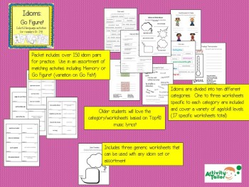 Go Figure! Fun with Idioms - Activity Tailor