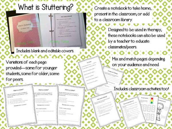 What is Stuttering? Educational notebooks for therapy and classroom ...