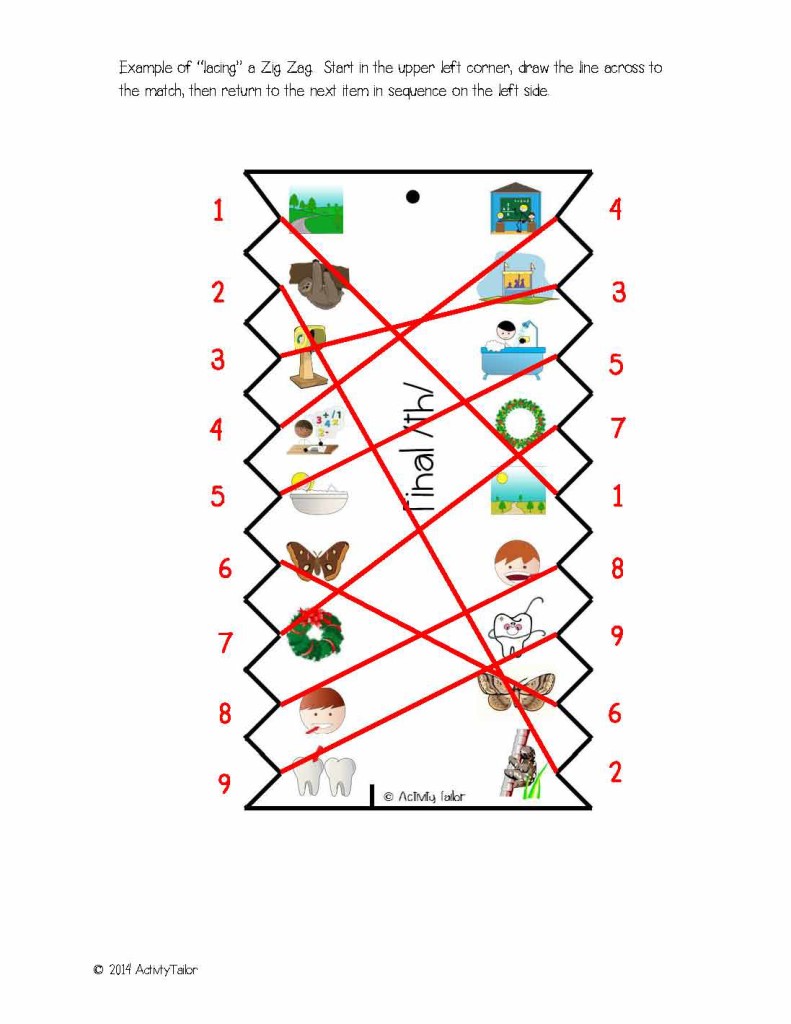 Zig Zags for Articulation or Language - Activity Tailor