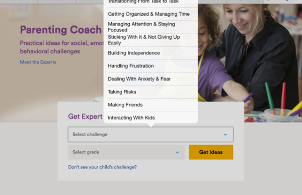 Understood.org - Activity Tailor