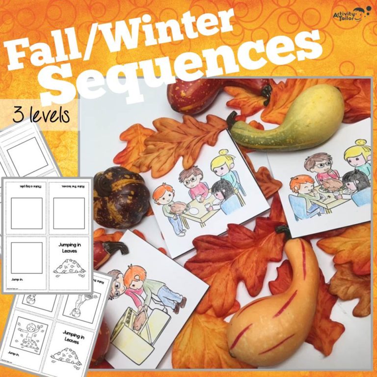 Sequencing Mini-Books for Fall and Winter - Activity Tailor