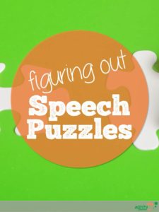Summer Puzzles: Regrouping on your Toughest Speech Students - Activity ...