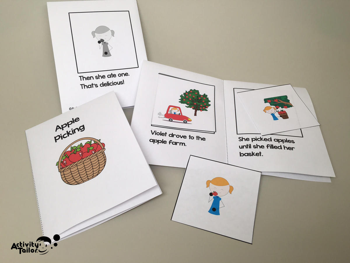 Sequencing Mini-books with an Apple Picking themed FREEBIE! - Activity ...