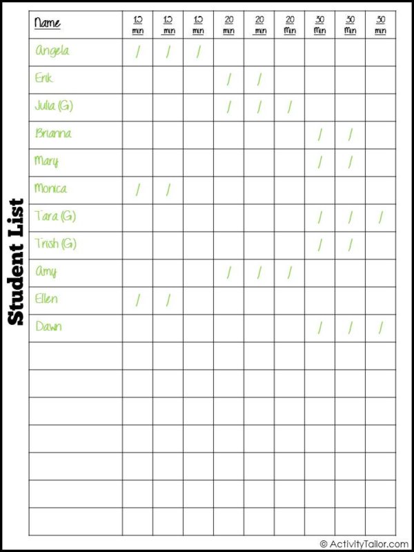 Keeping Your Schedule FULL - Activity Tailor
