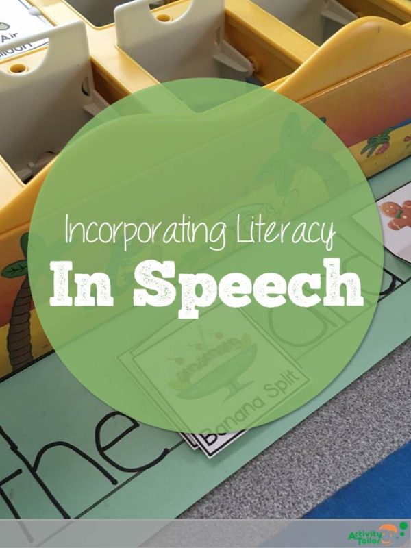 Incorporating Literacy into Speech Therapy (with authentic, not ...