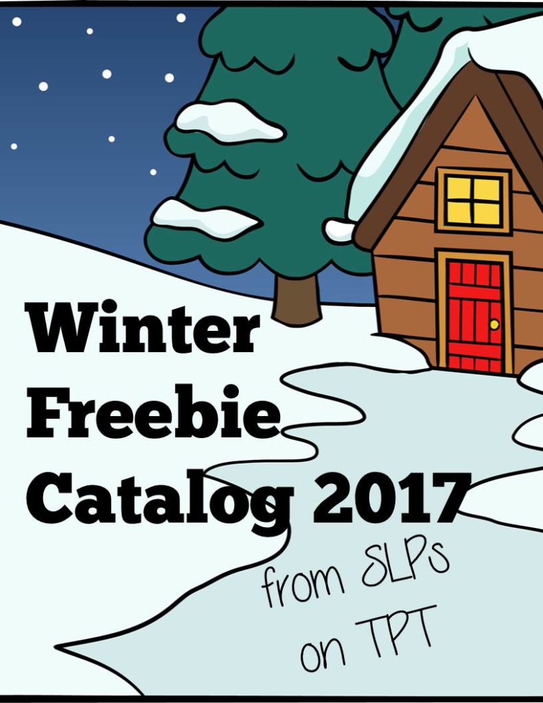 Winter eBook of SLP Freebies! - Activity Tailor