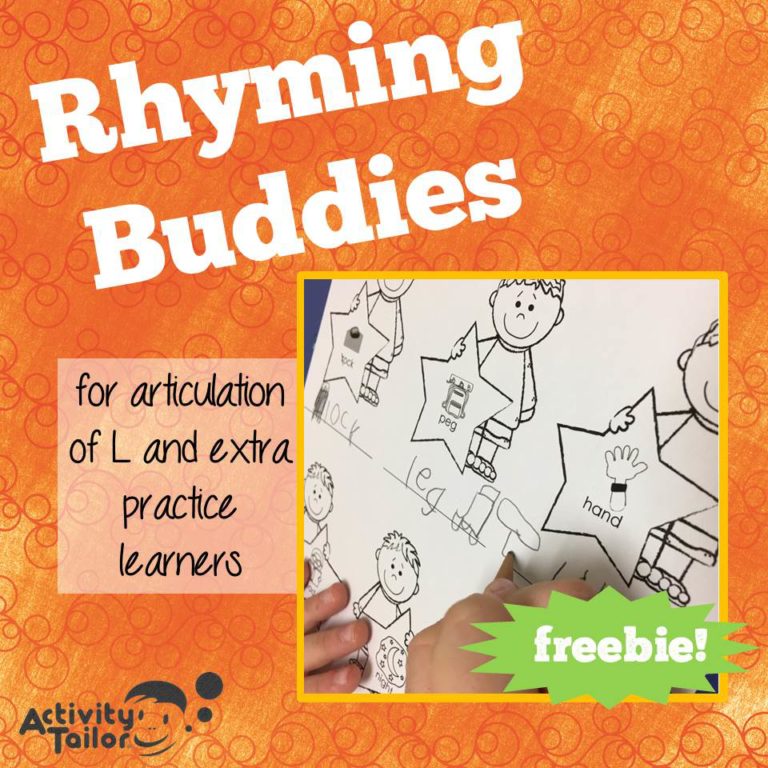 How (and Why) to Teach Rhyming plus a Freebie! - Activity Tailor