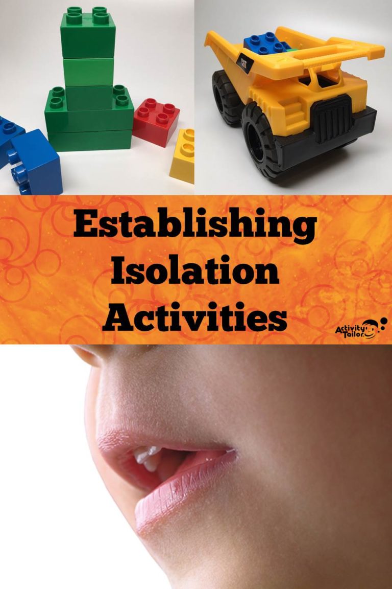 Establishing Isolated Sounds in Speech Therapy - Activity Tailor