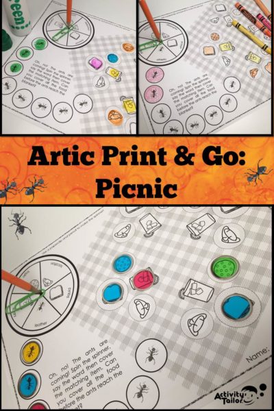 Print & Go: Picnic Theme - Activity Tailor