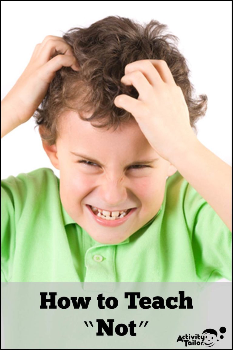 5 Activities to Teach "Not" - Activity Tailor