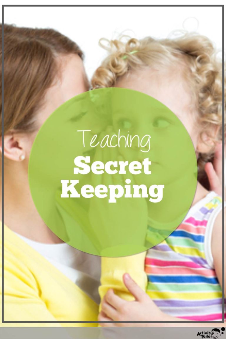 Teaching Secret Keeping - Activity Tailor