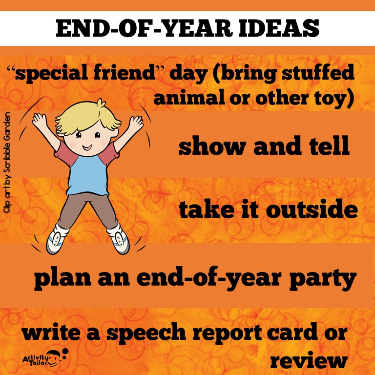 End of year activities for speech therapy - Activity Tailor