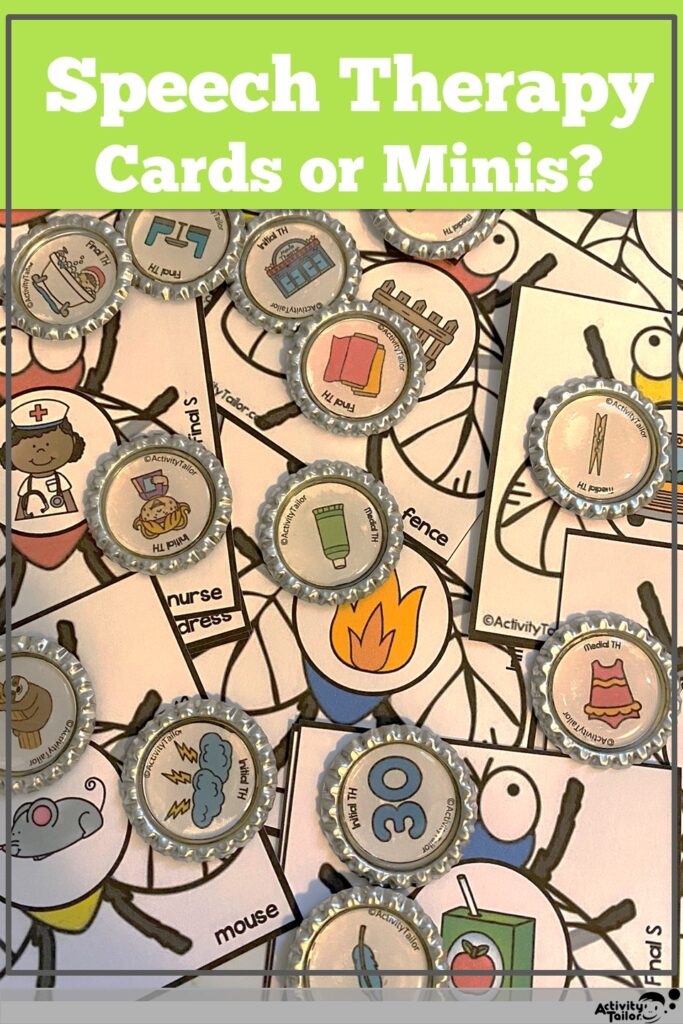 Miniature Objects vs. Picture Cards in Articulation Therapy - Activity ...