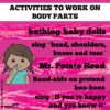 Teaching body parts - Activity Tailor