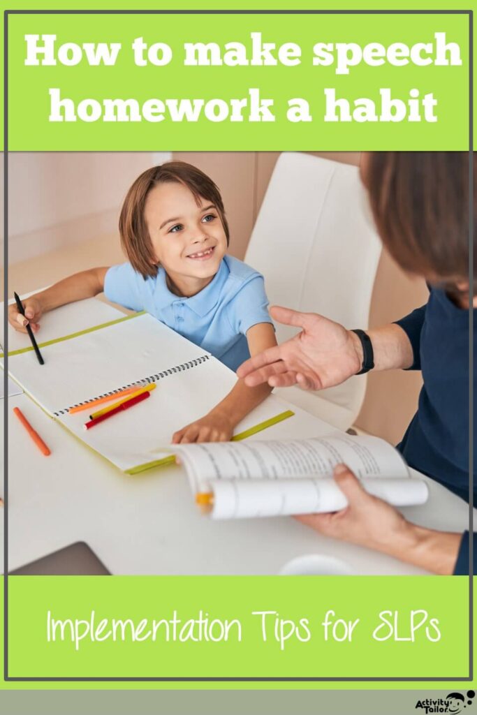 6 EASY Ways to Make Speech Homework a Habit in the New Year - Activity ...