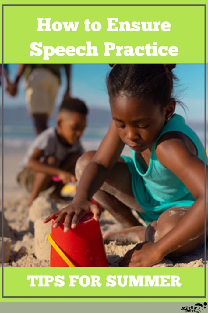4 PRACTICAL Tips to Share with Caregivers for Summer Speech Success ...